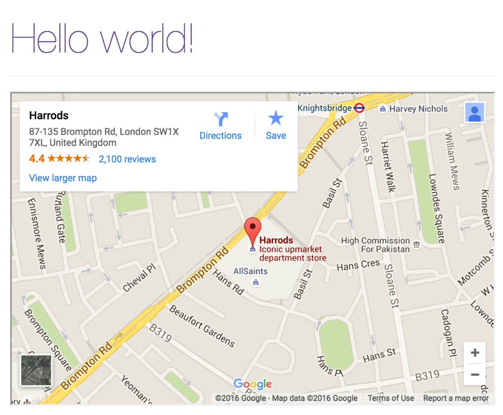 WordPress plugin: Google Maps | F13.DEV